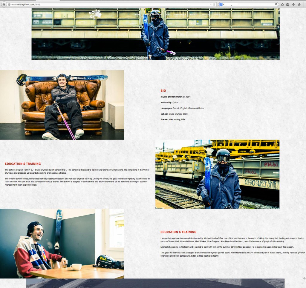 Portraits of young Ski Talent Robin Gillon by STEMUTZ published on his ...